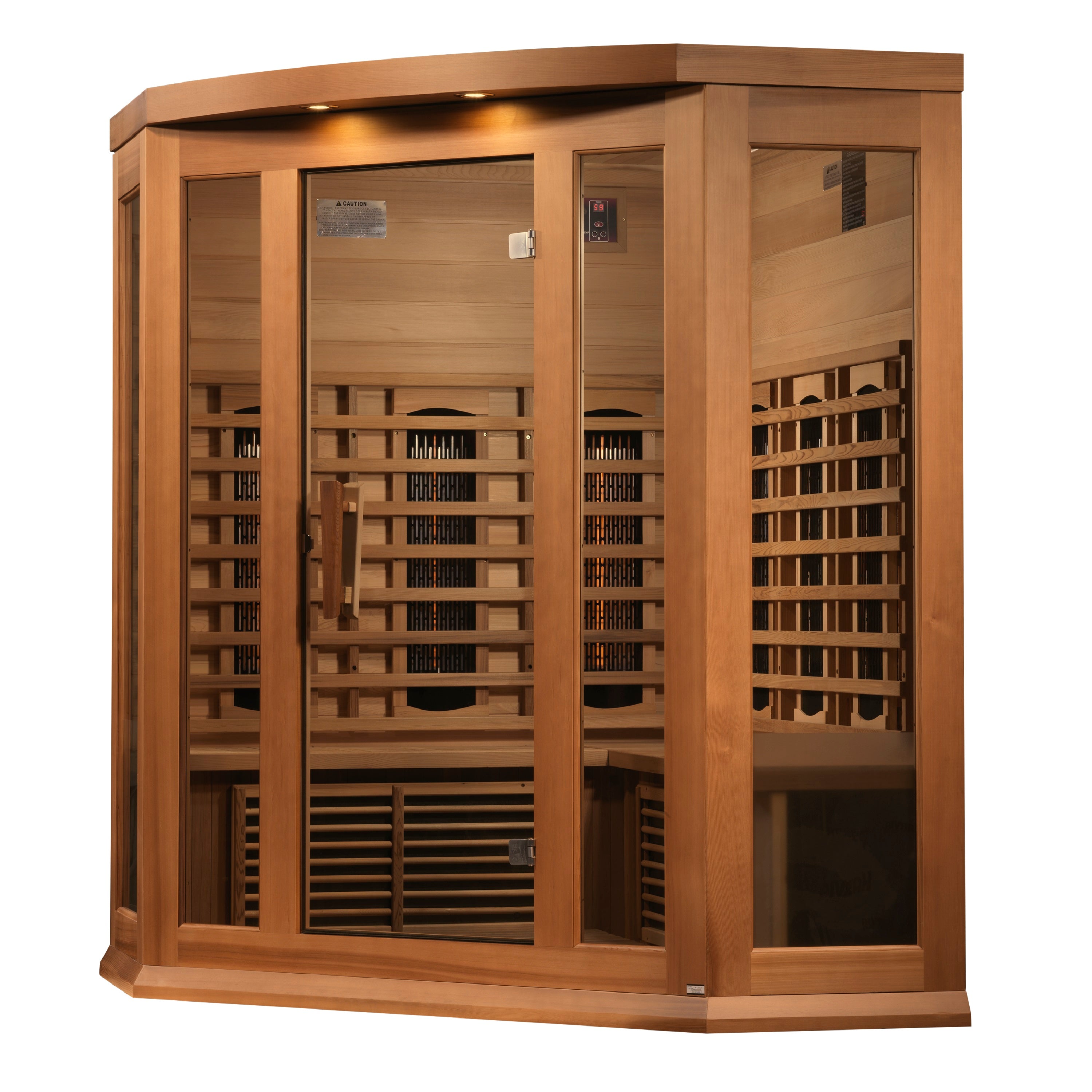 MX-M356-01-FS CED (Red Cedar) Golden Designs Dynamic 3 Person Sauna Ma
